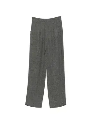 Emporio Armani Marl-effect Wide-leg Trousers