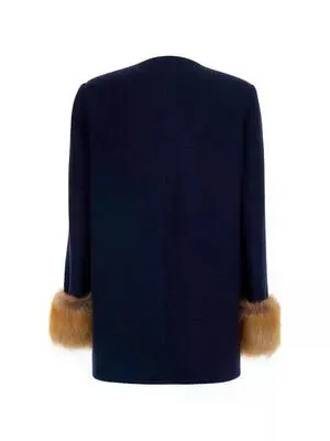 Valentino Garavani Caban In Plain Wool Tweed