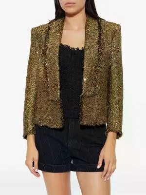 Balmain Sequin-embellished Tweed Blazer