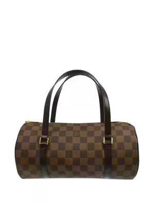 LOUIS VUITTON 2008 Papillon Damier Ebene Canvas Tote Bag - Brown