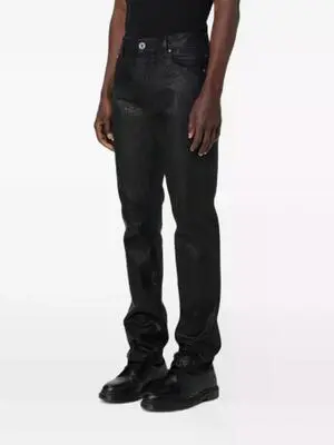 VICTORY GATE Coated Slim-fit Jeans