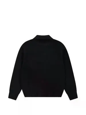 ARTE ANTWERP Logo-patch Zip-up Sweater
