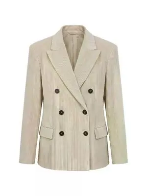 Brunello Cucinelli Double-breasted Corduroy Blazer