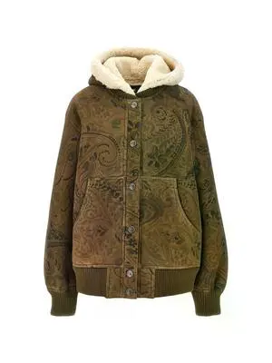 Etro Paisley-motif Shearling-lined Jacket - Brown