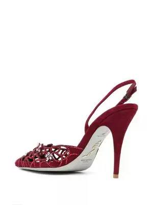 Rene Caovilla Embellished Slingback Pumps