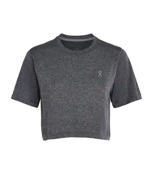 On Train Flex Crop T-shirt - Grey