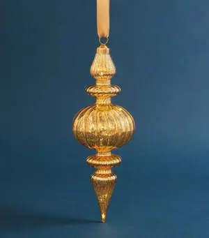 Harrods Glass Light-up Drop Orb Tree Decoration