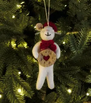 Harrods Felt Mouse Jammy Dodger Tree Decoration