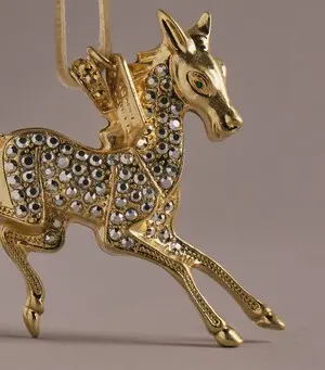 JOANNA BUCHANAN Crystal-embellished Horse Tree Decoration