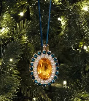 JOANNA BUCHANAN Crystal And Faux Pearl Embellished Pendant Decoration