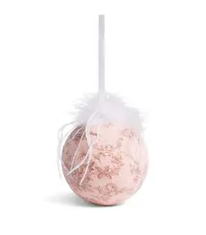 Harrods Glitter Bird Bauble - Pink