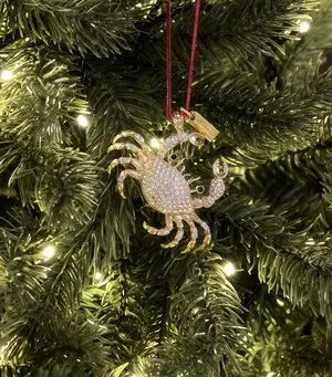 JOANNA BUCHANAN Crystal-embellished Crab Tree Decoration