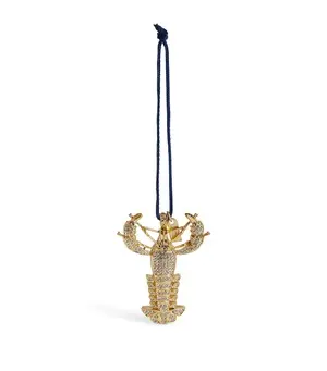 JOANNA BUCHANAN Crystal-embellished Lobster Tree Decoration - Gold