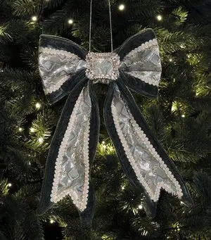 LUXURY GARLAND Ribbon Bow Tree Decoration