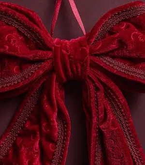 LUXURY GARLAND Velvet Lace-embellished Bow Decoration