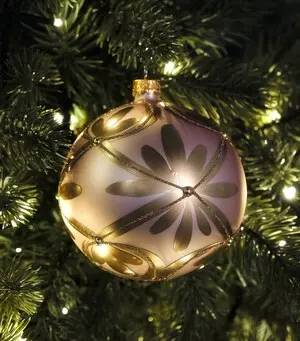 Harrods Glass Flower Bauble