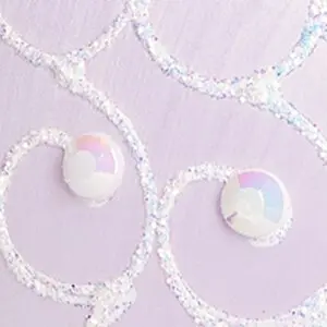 Harrods Faux Pearl And Glitter Swirl Bauble