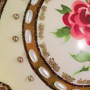 Harrods Beaded Rose Bauble