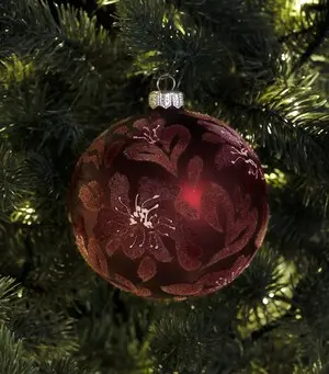 Harrods Velvet Flower Bauble