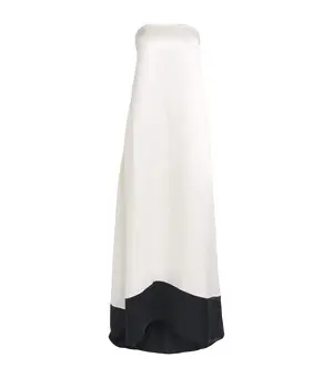 ABADIA Strapless Diana Maxi Dress