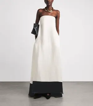 ABADIA Strapless Diana Maxi Dress