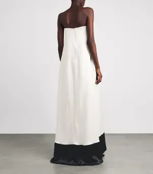 ABADIA Strapless Diana Maxi Dress