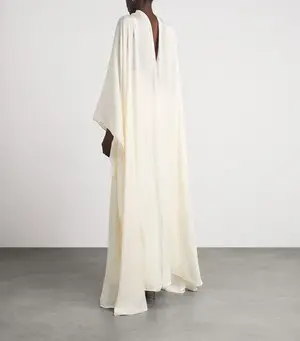 ABADIA Chiffon High-neck Kaftan