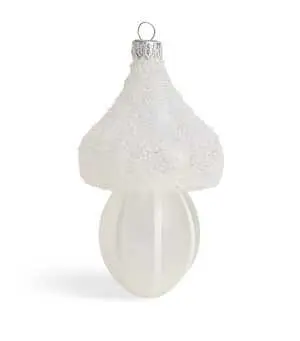 Harrods Glitter Mushroom Decoration - White