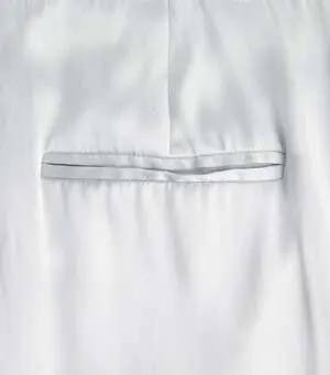 ABADIA Satin Wide Leg Trousers