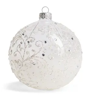 Harrods Glass Ombré Bauble - Pink