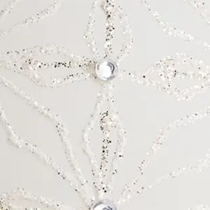 Harrods Glitter Snowflake Bauble