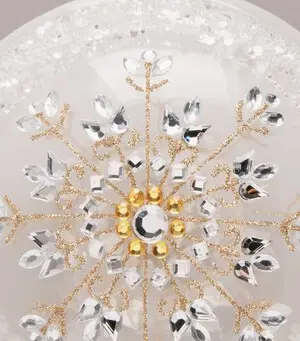 Harrods Glass Crystal Snowflake Bauble