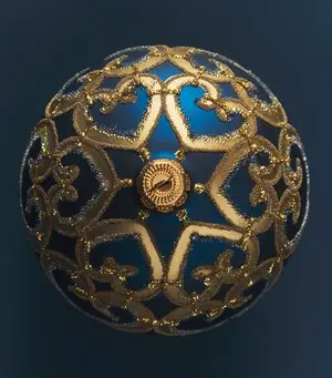 Harrods Glass Bead-embellished Swirl Bauble