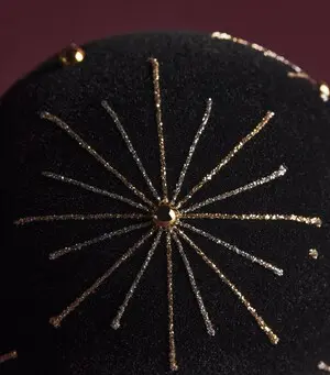 Harrods Velvet Star Bauble