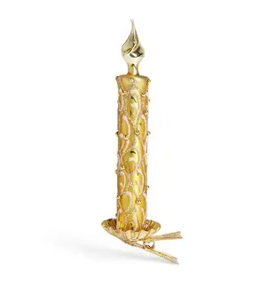 Harrods Crystal-embellished Candle Clip - Gold