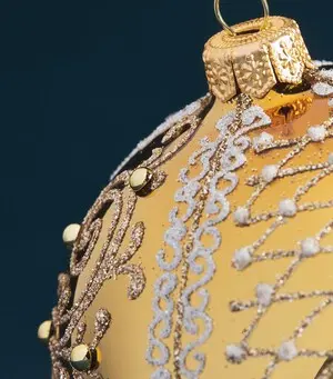 Harrods Glass Glitter-embellished Bauble