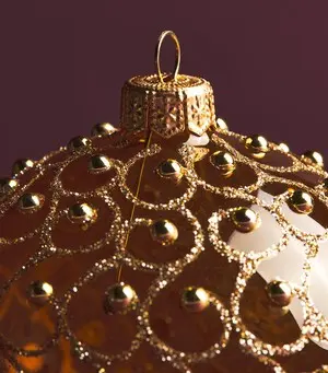 Harrods Beaded Swirl Bauble