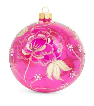 Harrods Floral Bauble - Pink