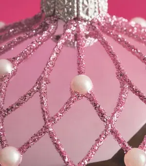 Harrods Metallic Criss-cross Bauble