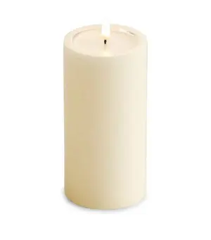 DELUXE HOMEART Unique Pillar Candle - Beige