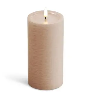 DELUXE HOMEART Unique Pillar Candle - Red
