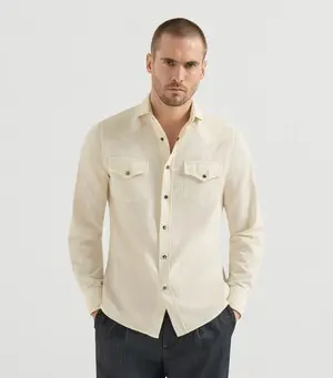 Brunello Cucinelli Cotton Western Shirt