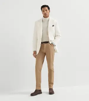 Brunello Cucinelli Denim Garment-dyed Trousers