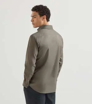 Brunello Cucinelli Cotton Twill Garment-dyed Shirt