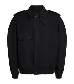 MAISON MARGIELA Cotton Twill Jacket - Black