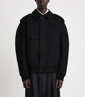 MAISON MARGIELA Cotton Twill Bomber Jacket