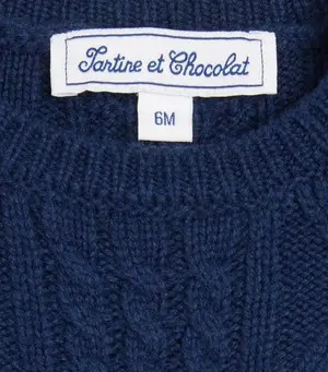 TARTINE ET CHOCOLAT Cable Knit Sweater
