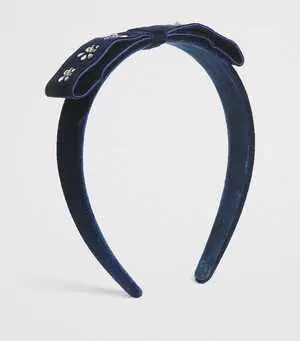 TARTINE ET CHOCOLAT Velvet Rhinestone Headband