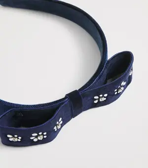 TARTINE ET CHOCOLAT Velvet Rhinestone Headband