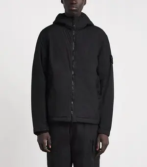 Stone Island Nylon Crinkle Reps Hooded Jacket